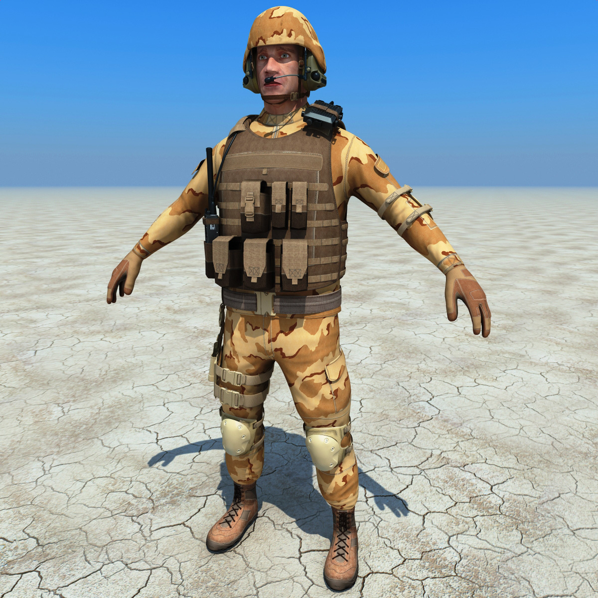 3d sas soldier rigged