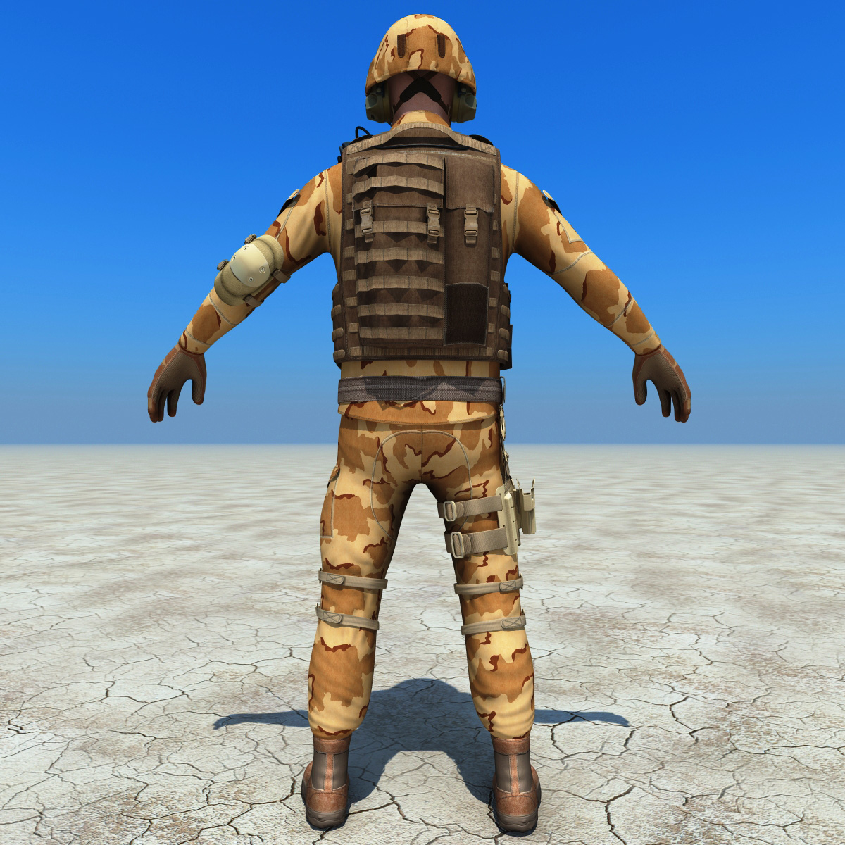 3d sas soldier rigged