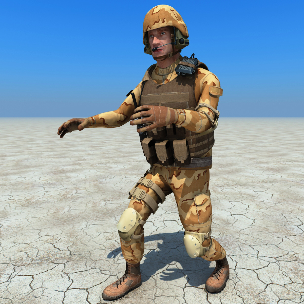 3d sas soldier rigged