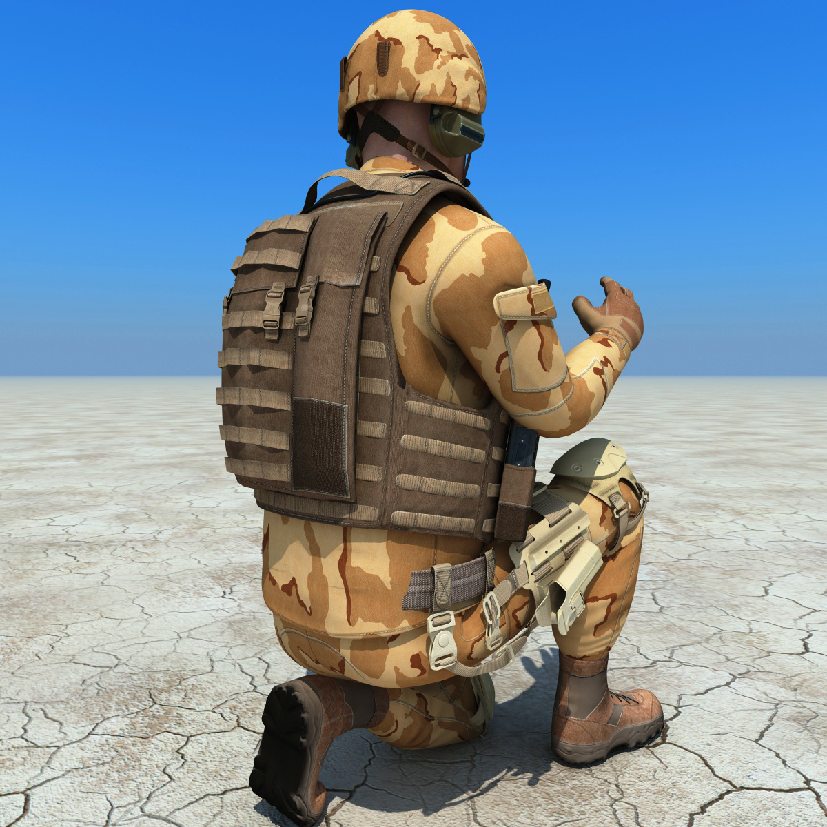 3d sas soldier rigged