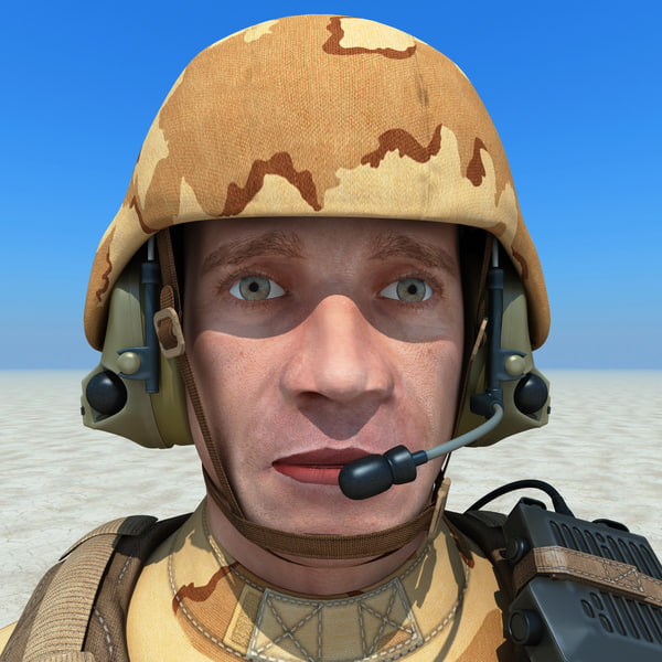 3d sas soldier rigged