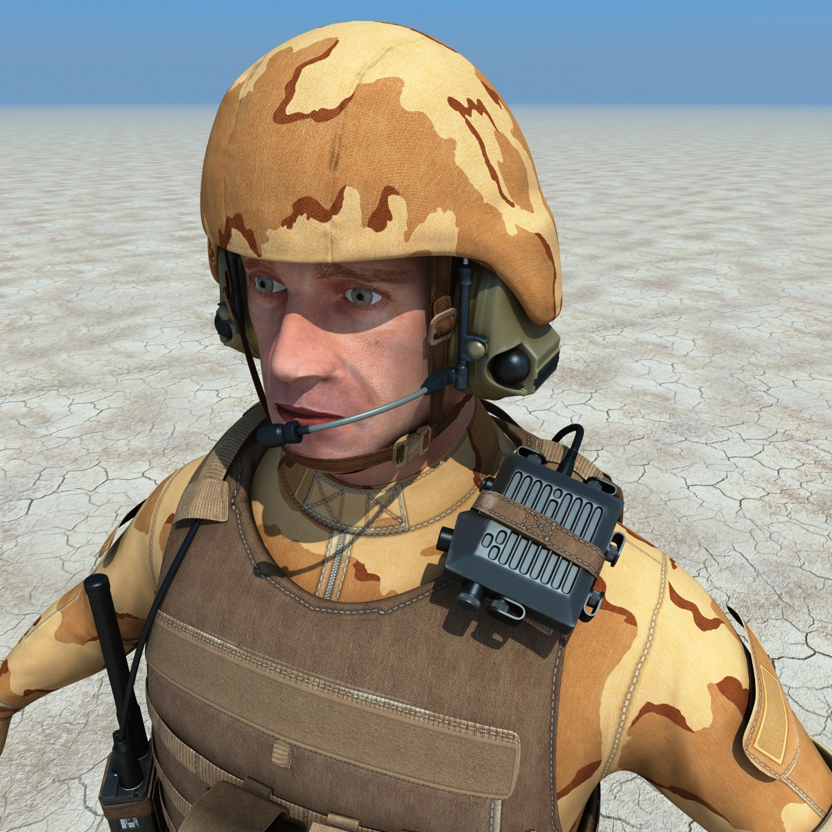 3d sas soldier rigged