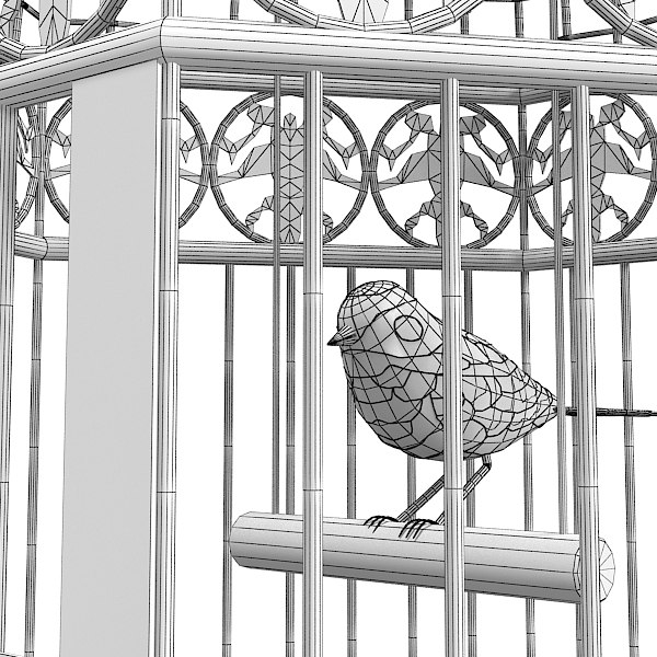 bird cage 3d model