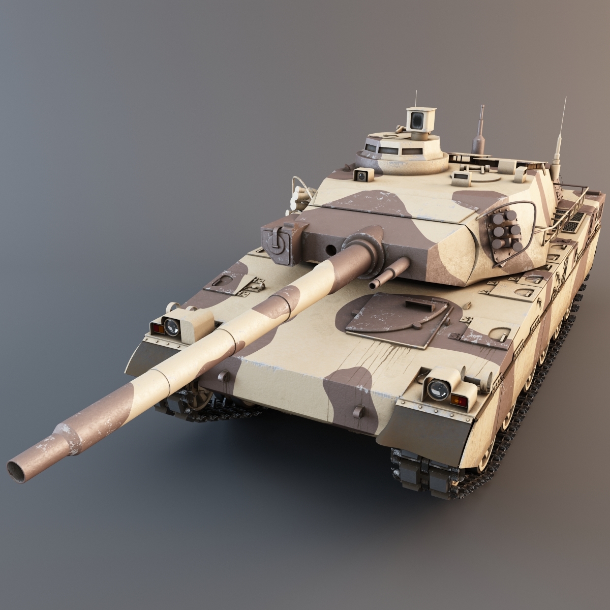 amx-40 french main battle tank 3d 3ds