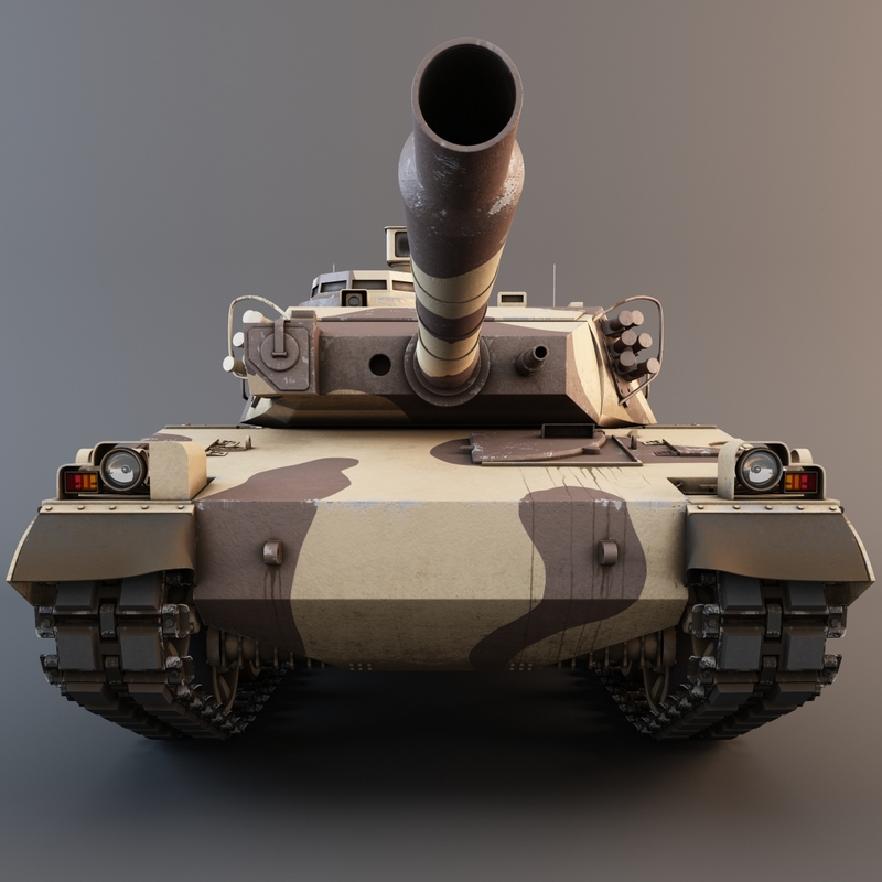 amx-40 french main battle tank 3d 3ds