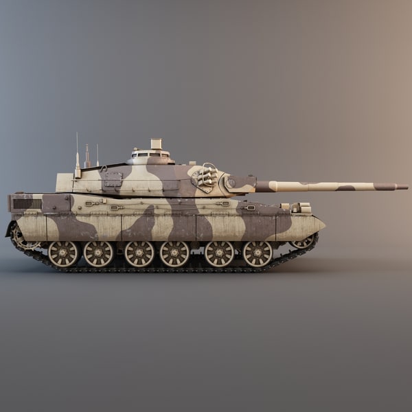 amx-40 french main battle tank 3d 3ds