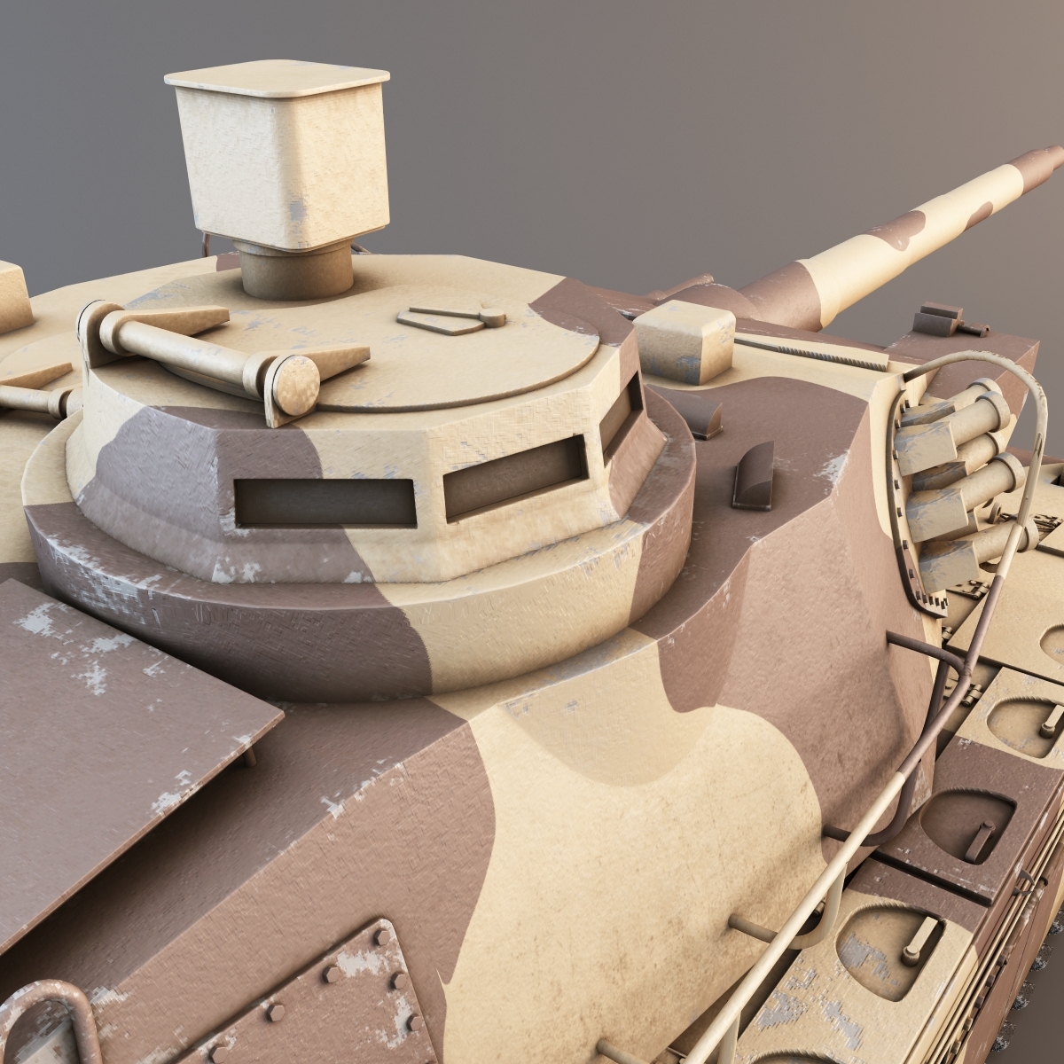 amx-40 french main battle tank 3d 3ds