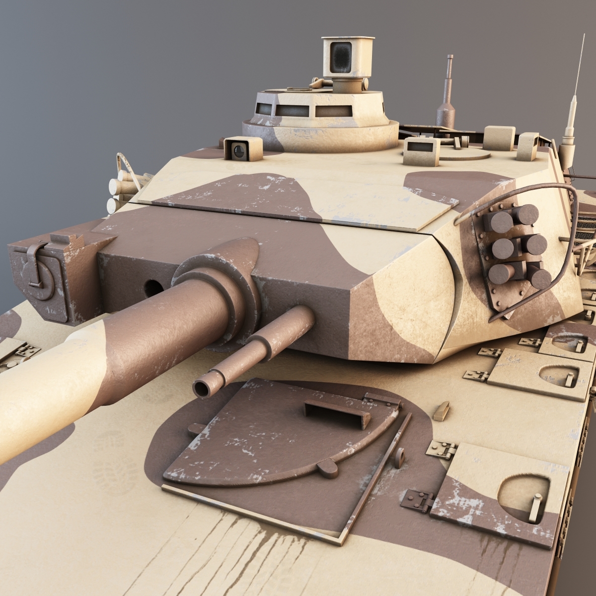 amx-40 french main battle tank 3d 3ds