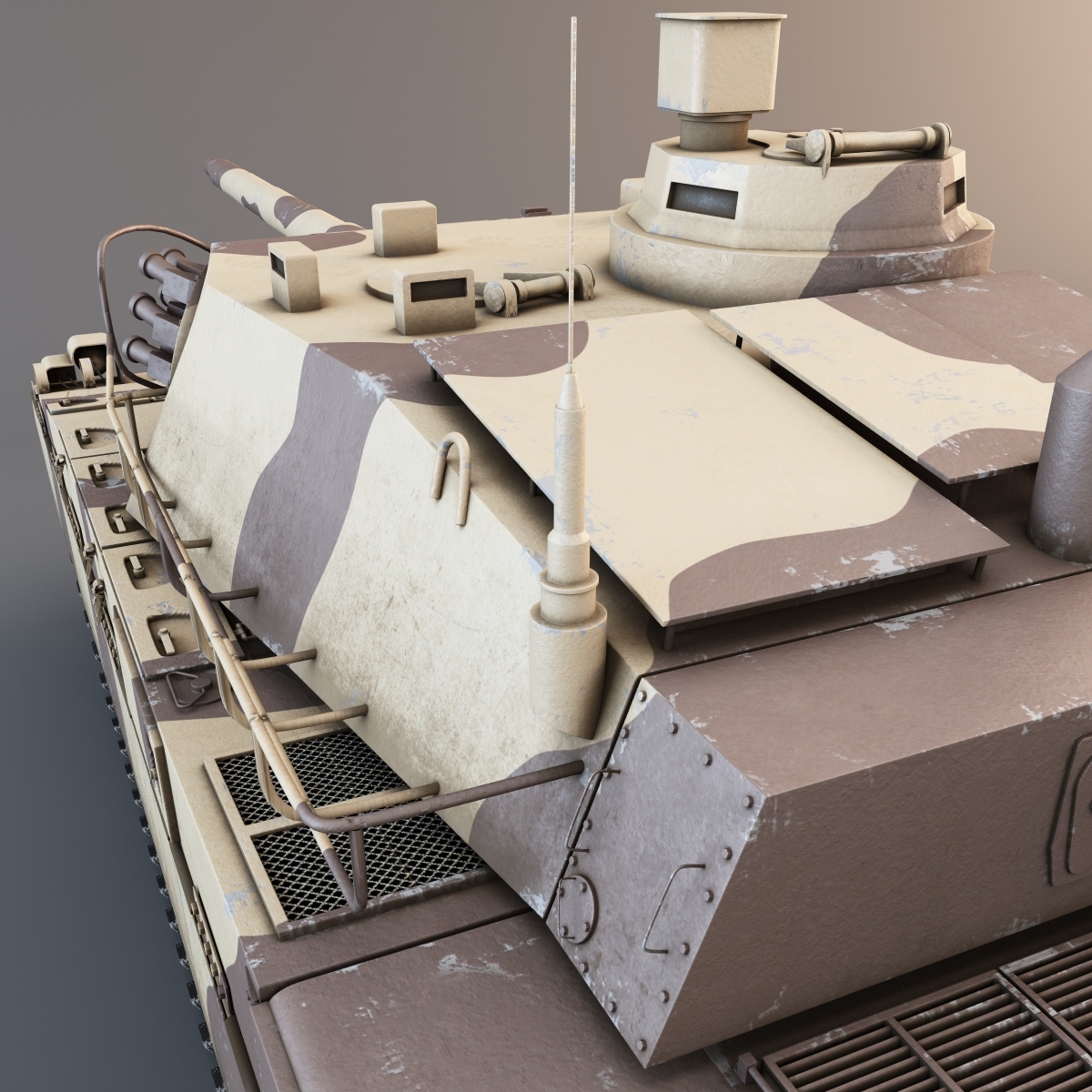 amx-40 french main battle tank 3d 3ds
