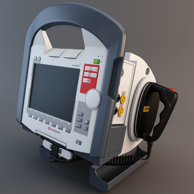 3d model corpuls defibrillator