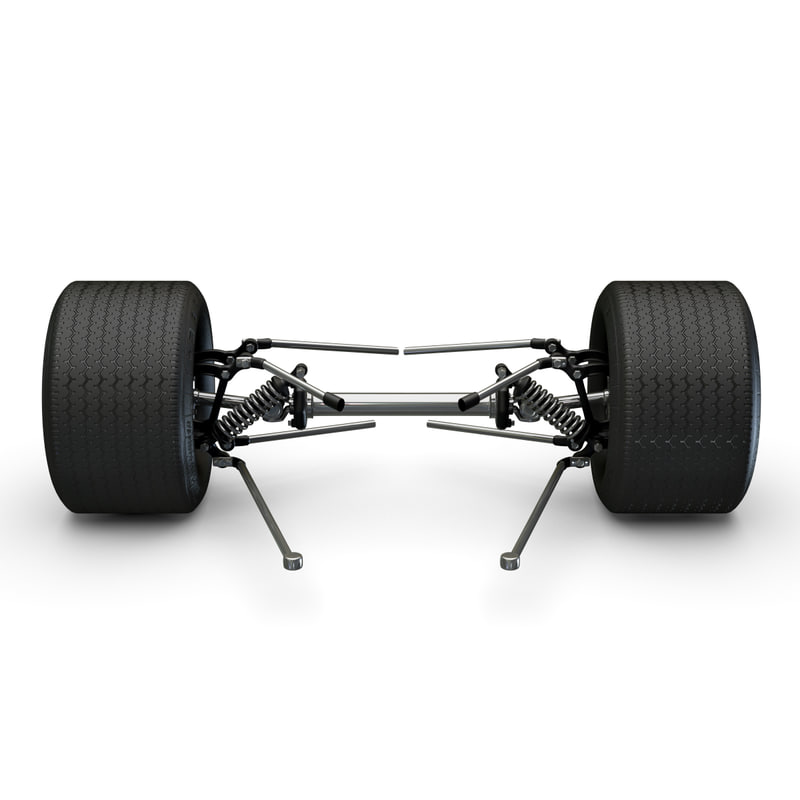 c4d racing car suspension