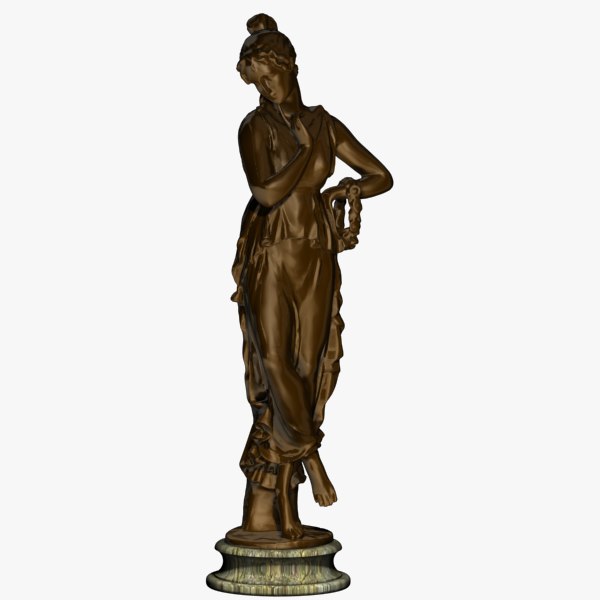3d ancient roman statue model