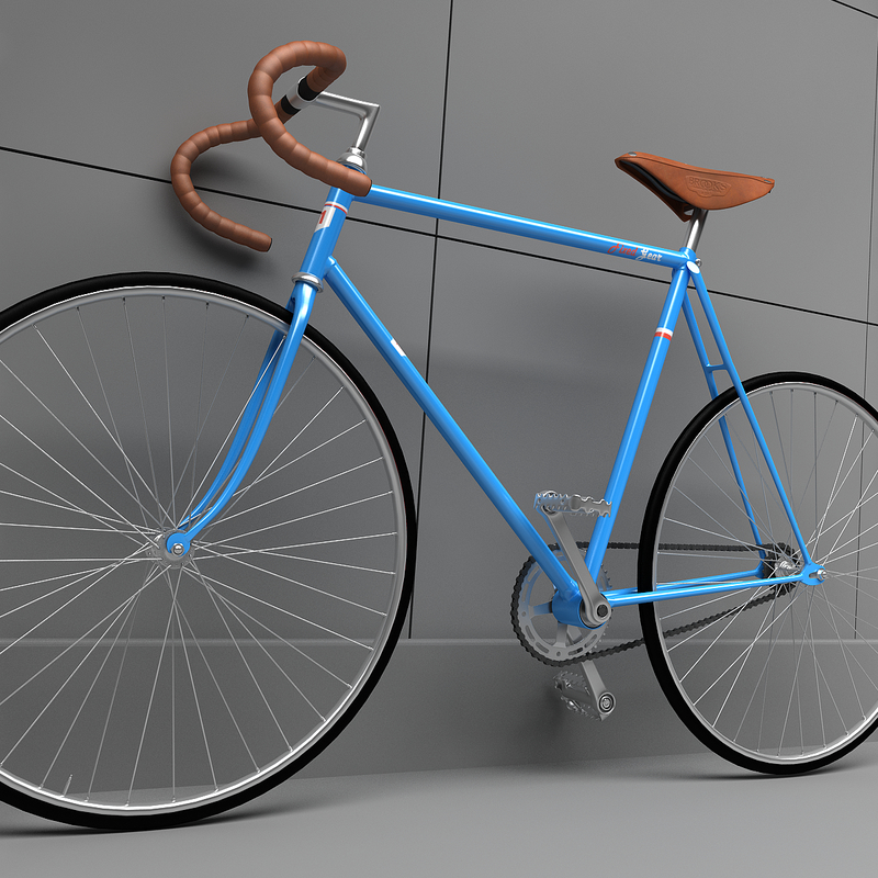 3ds max fixed gear bicycle