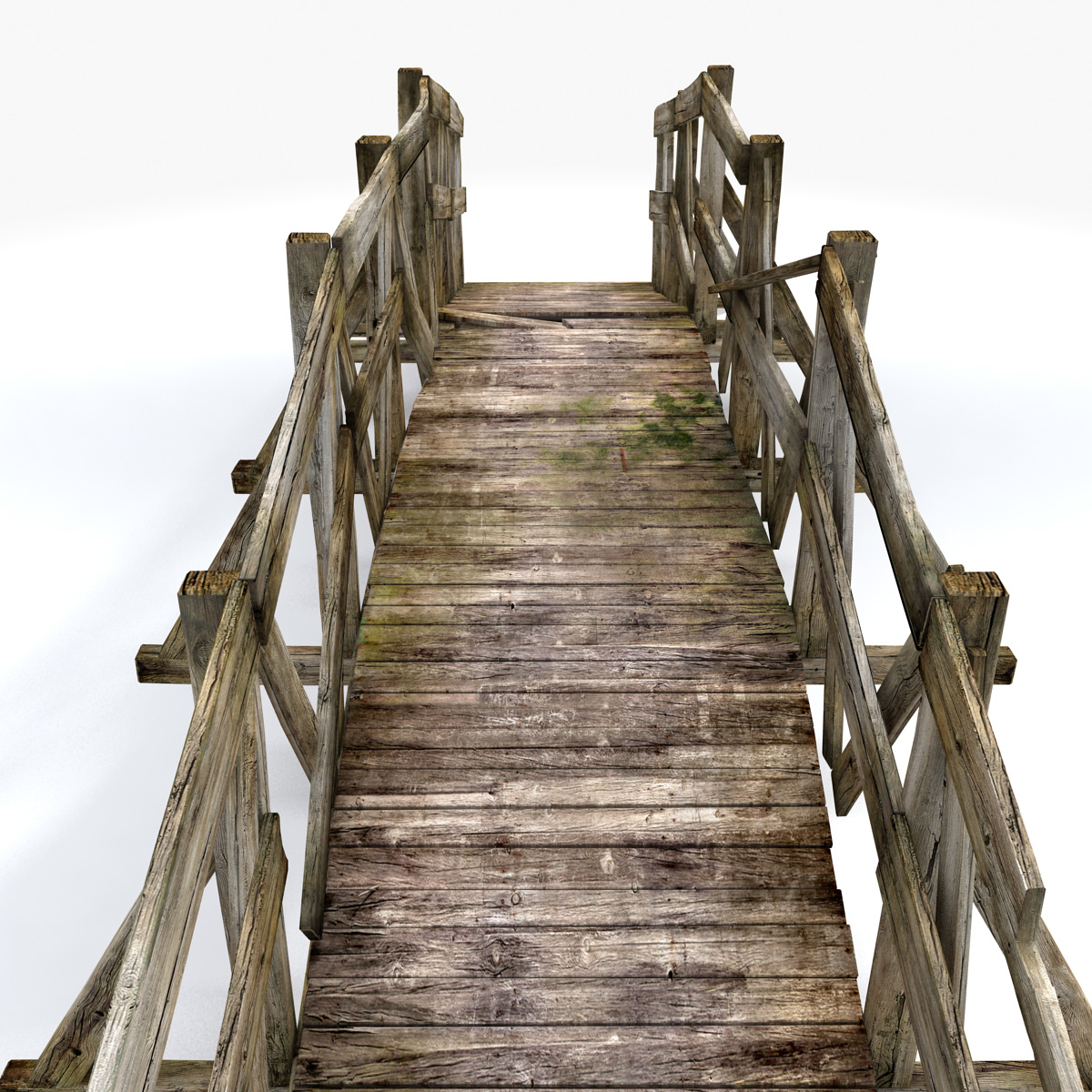 3d bridge wood model