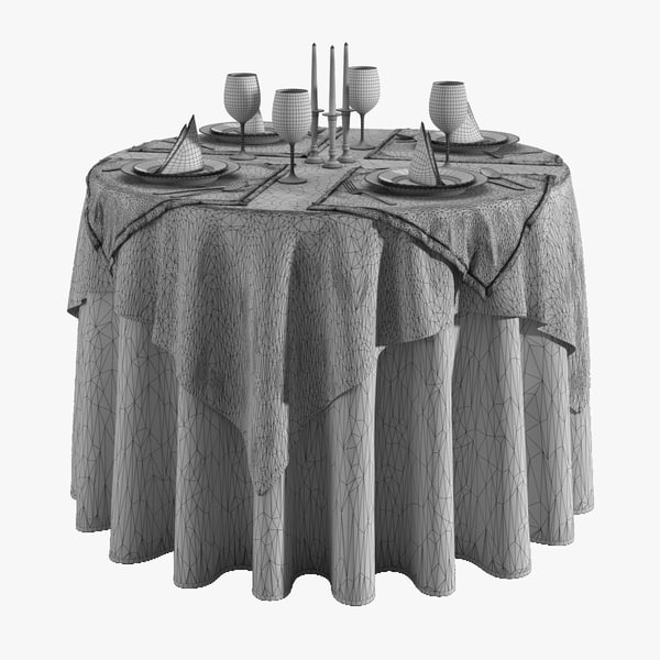 realistic restaurant table