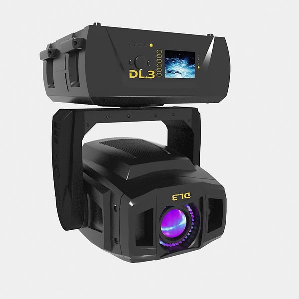 バルコDL3デジタル自動移動照明器具3Dモデル - TurboSquid 647785