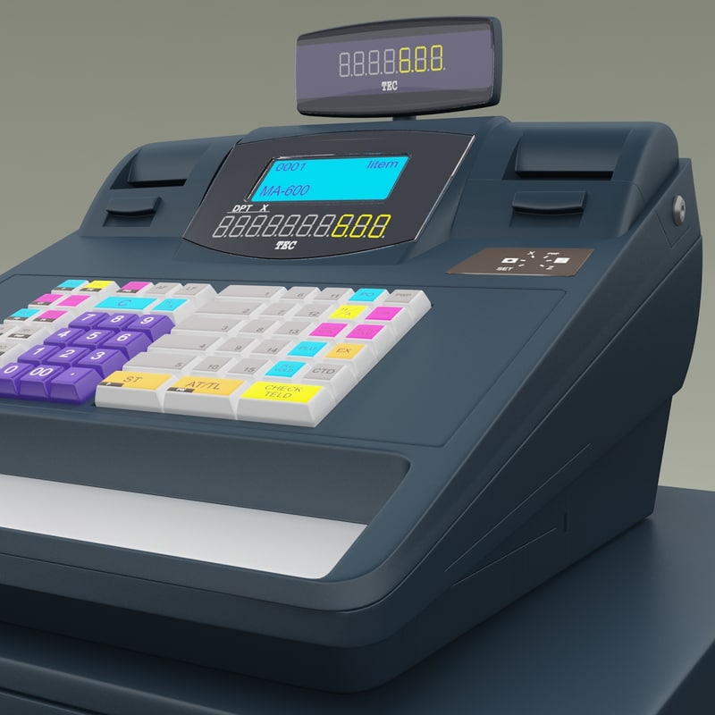 3d cash counter 10 model