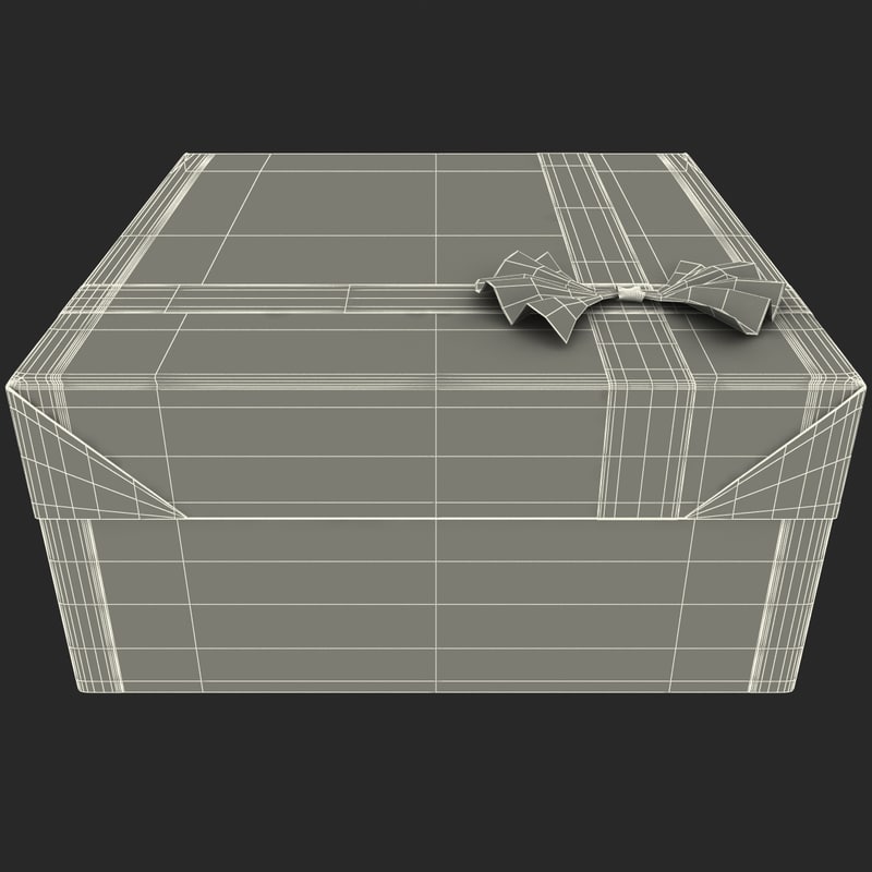 gift box 3d c4d