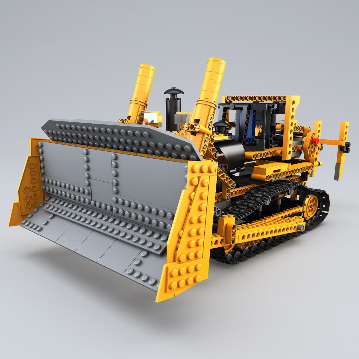 3d lego bulldozer