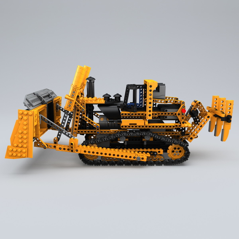 3d lego bulldozer