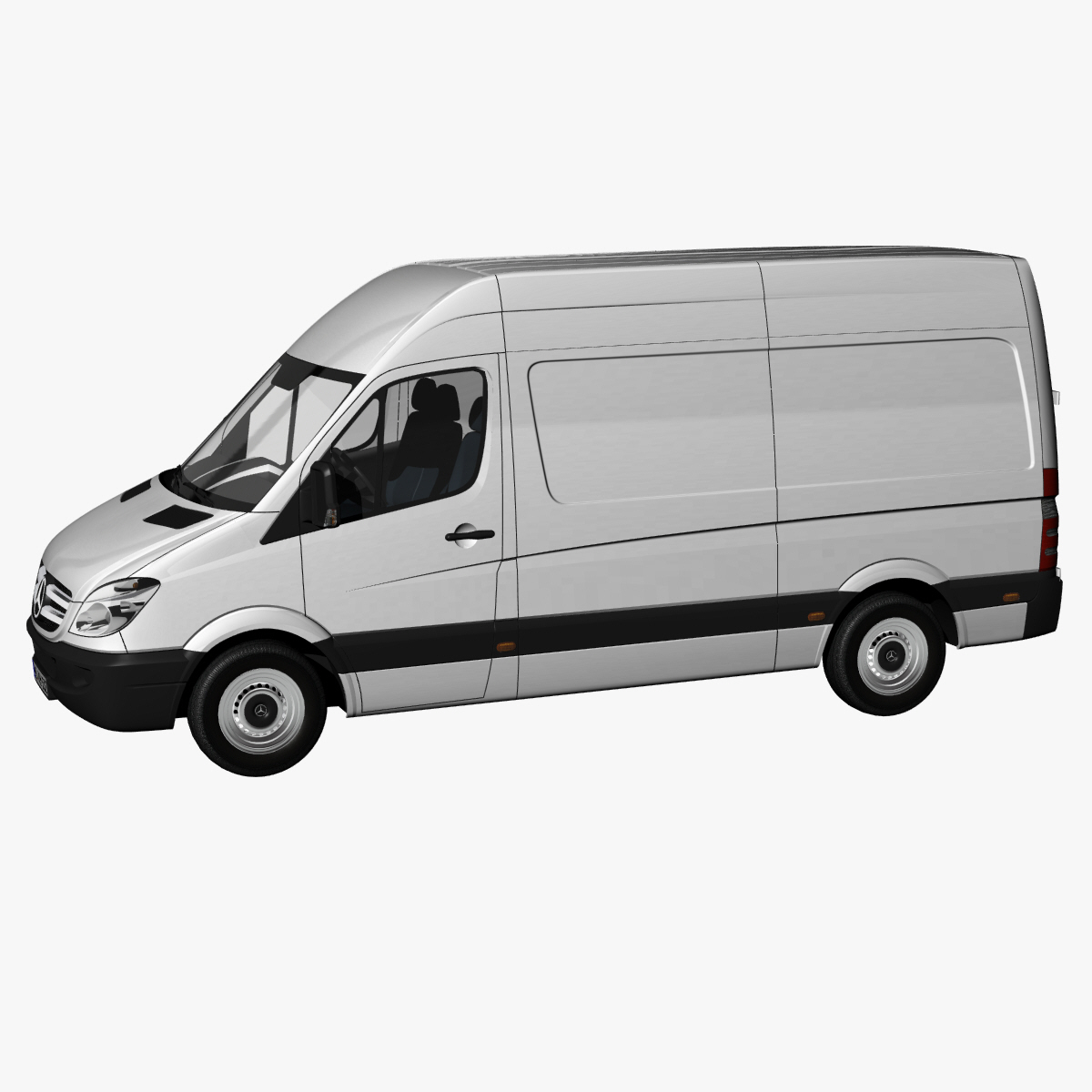 sprinter panel van 2012 3d model
