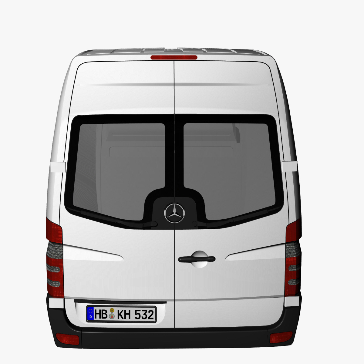 sprinter panel van 2012 3d model