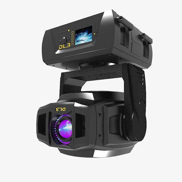 modelo 3d Luminaria móvil automatizada Barco DL3 - TurboSquid 647785