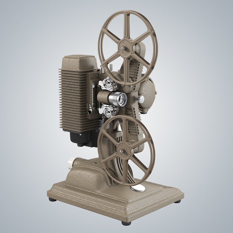 3d revere 85 8mm film projector