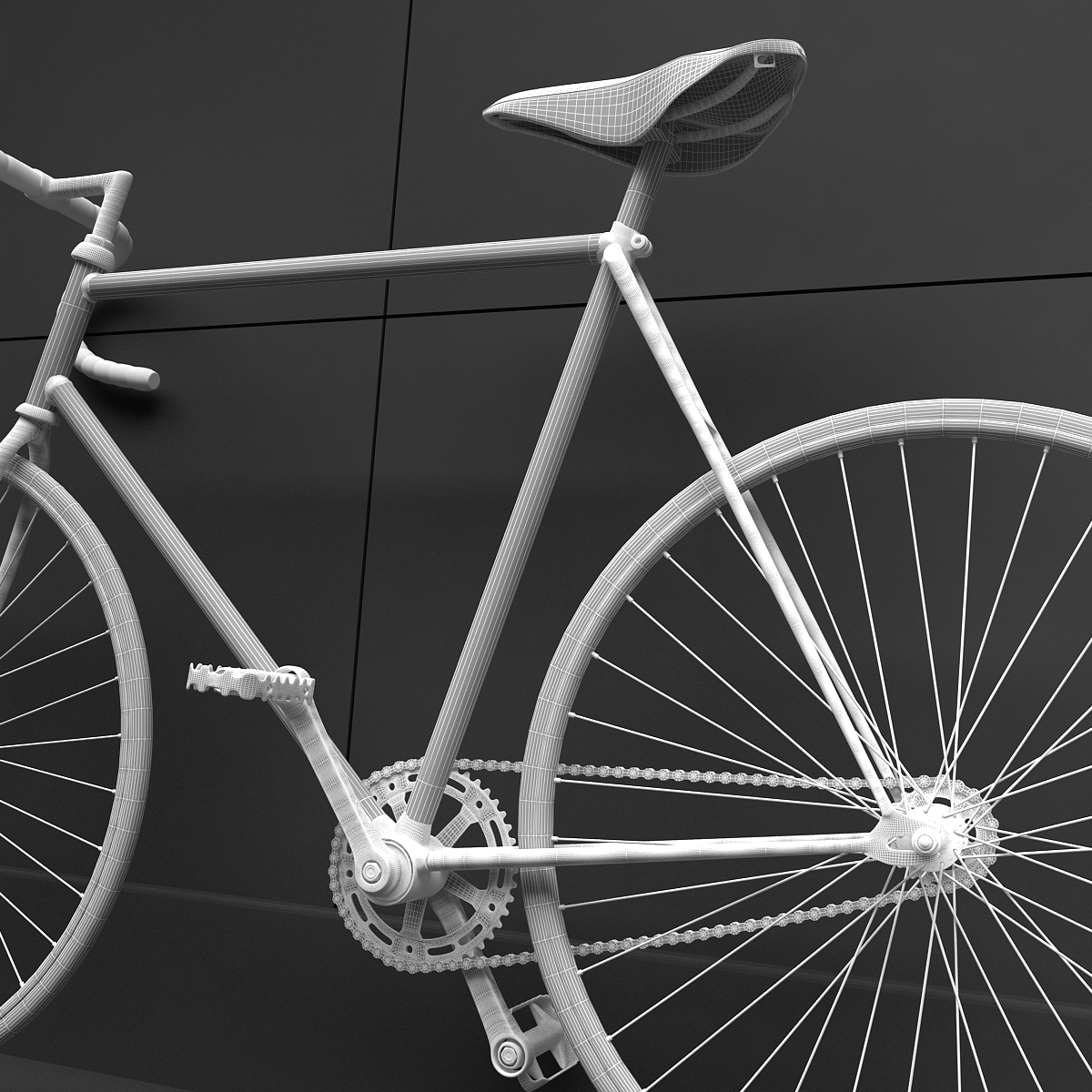 3ds max fixed gear bicycle