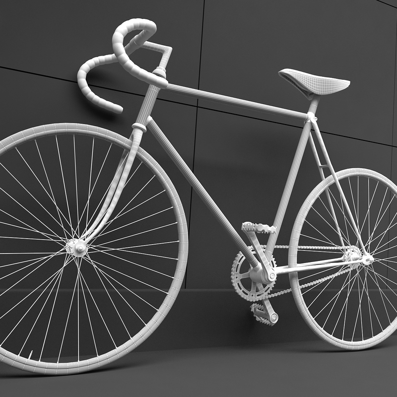 3ds max fixed gear bicycle