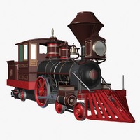 locomotive steam engine 3ds