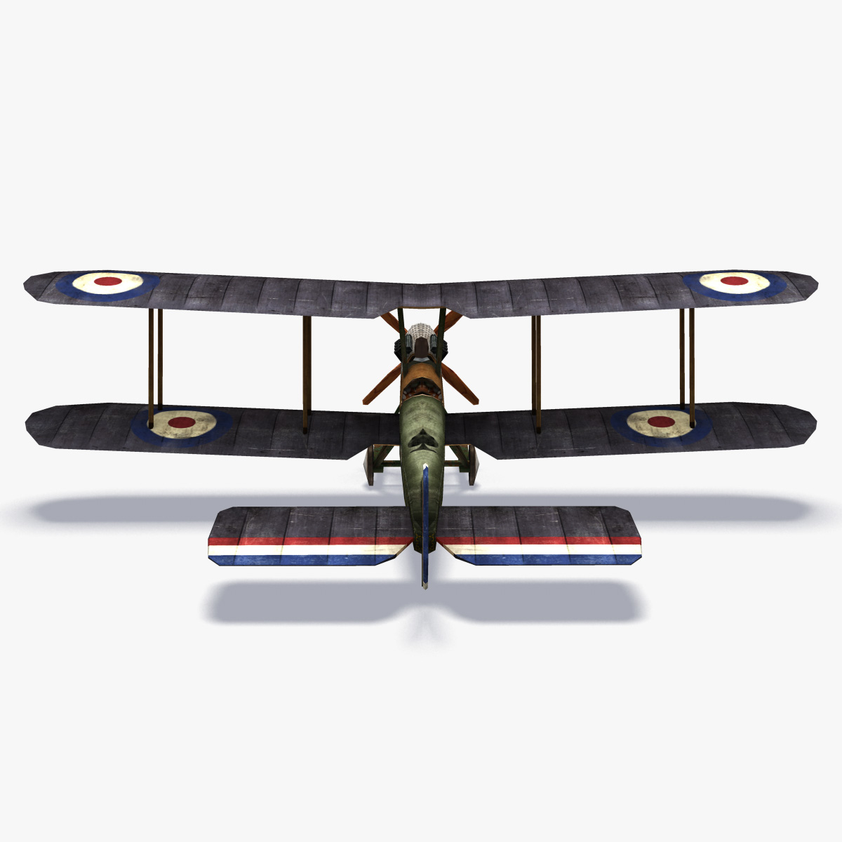 modelo 3d Raf BE2 WWI Low Poly Aircraft - TurboSquid 714562