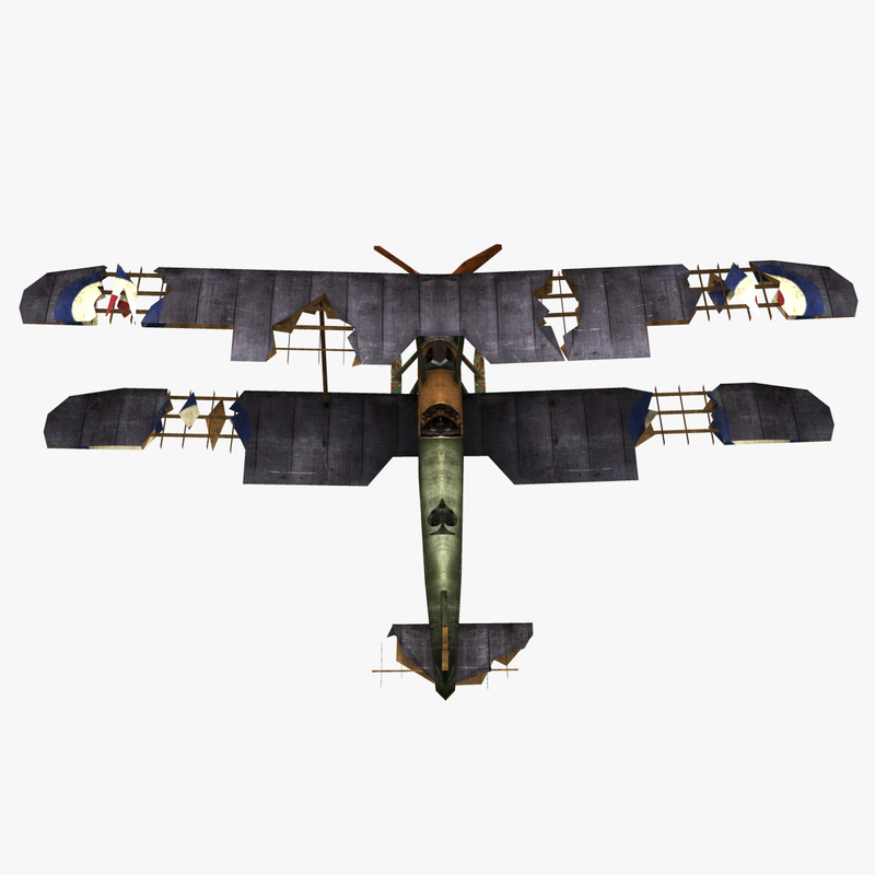 modelo 3d Raf BE2 WWI Low Poly Aircraft - TurboSquid 714562
