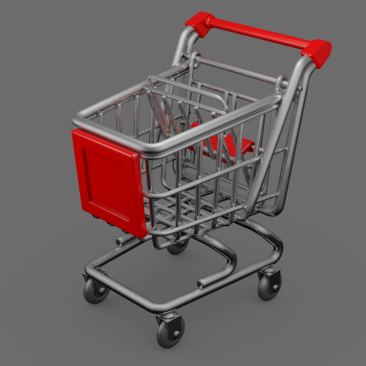 shopping cart 3d model