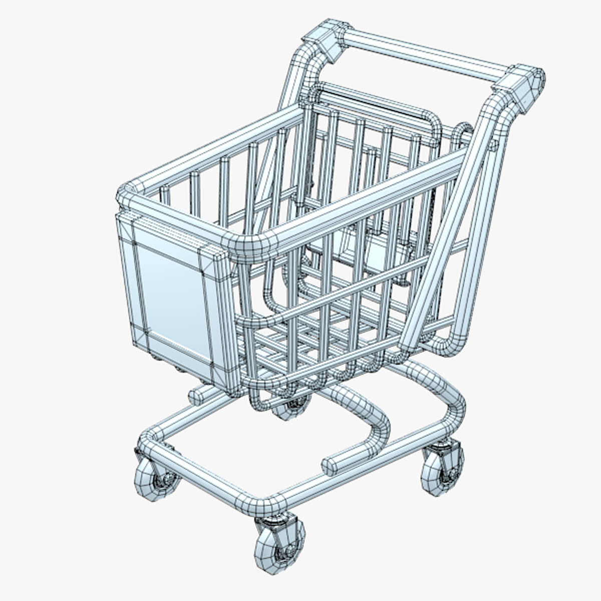 shopping cart 3d model
