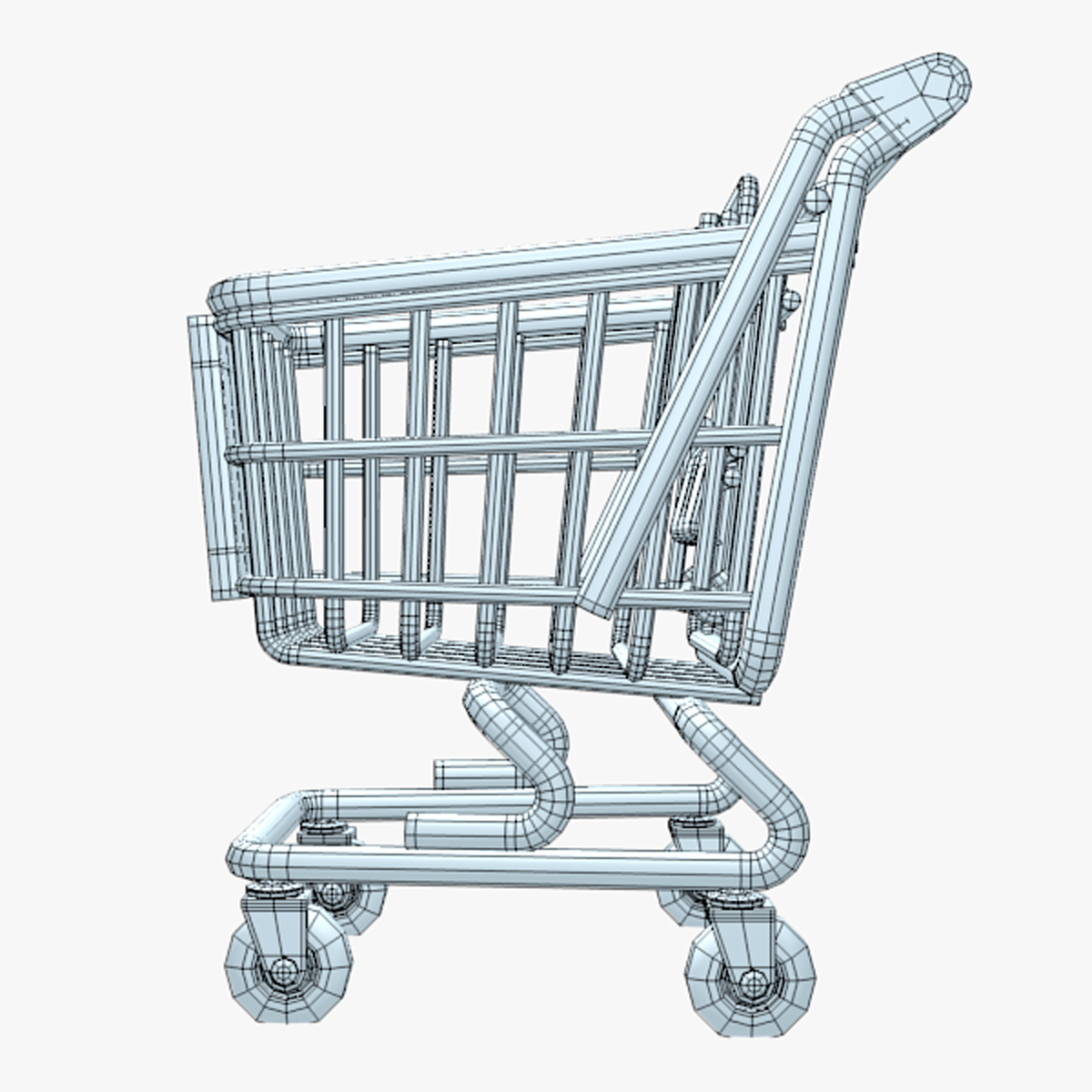 shopping cart 3d model