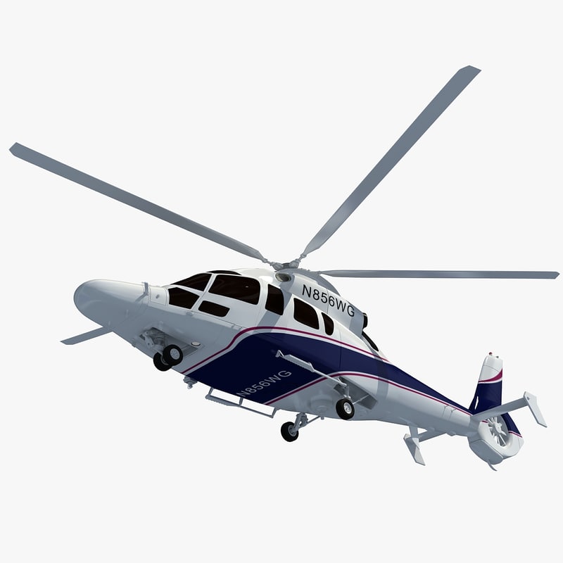 eurocopter ec155 helicopter 3d 3ds