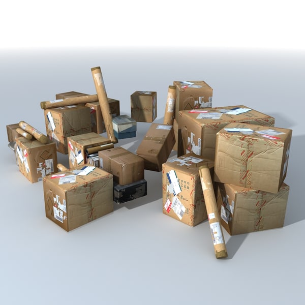 warehouse clutter 3d max