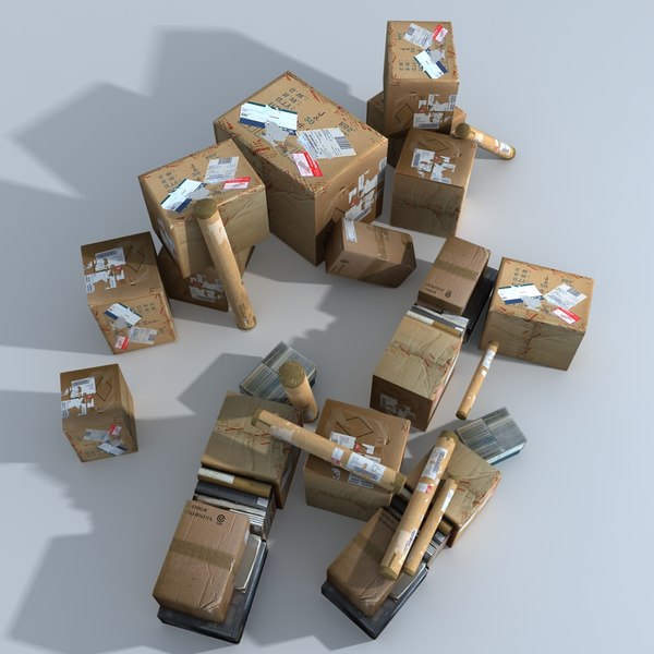 warehouse clutter 3d max