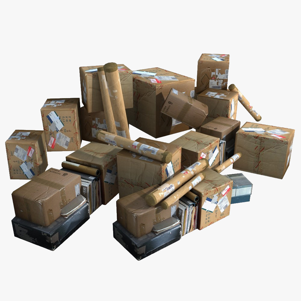 warehouse clutter 3d max