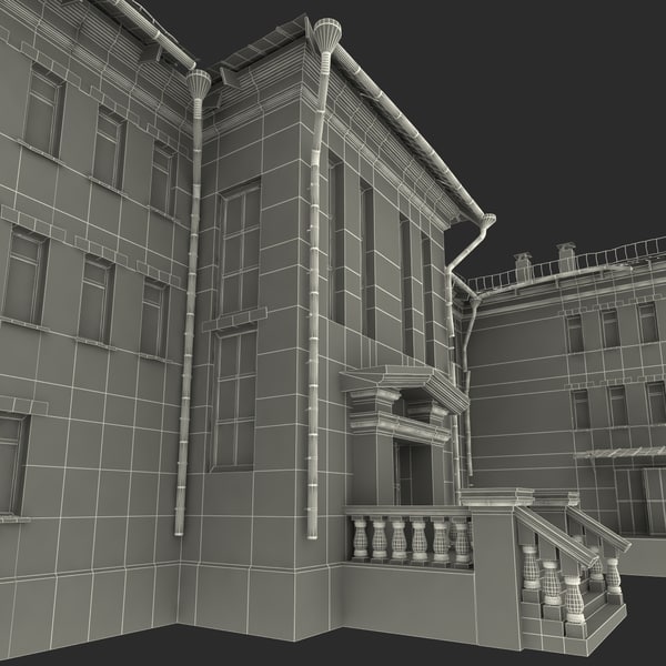 3d destroyed house 10 model