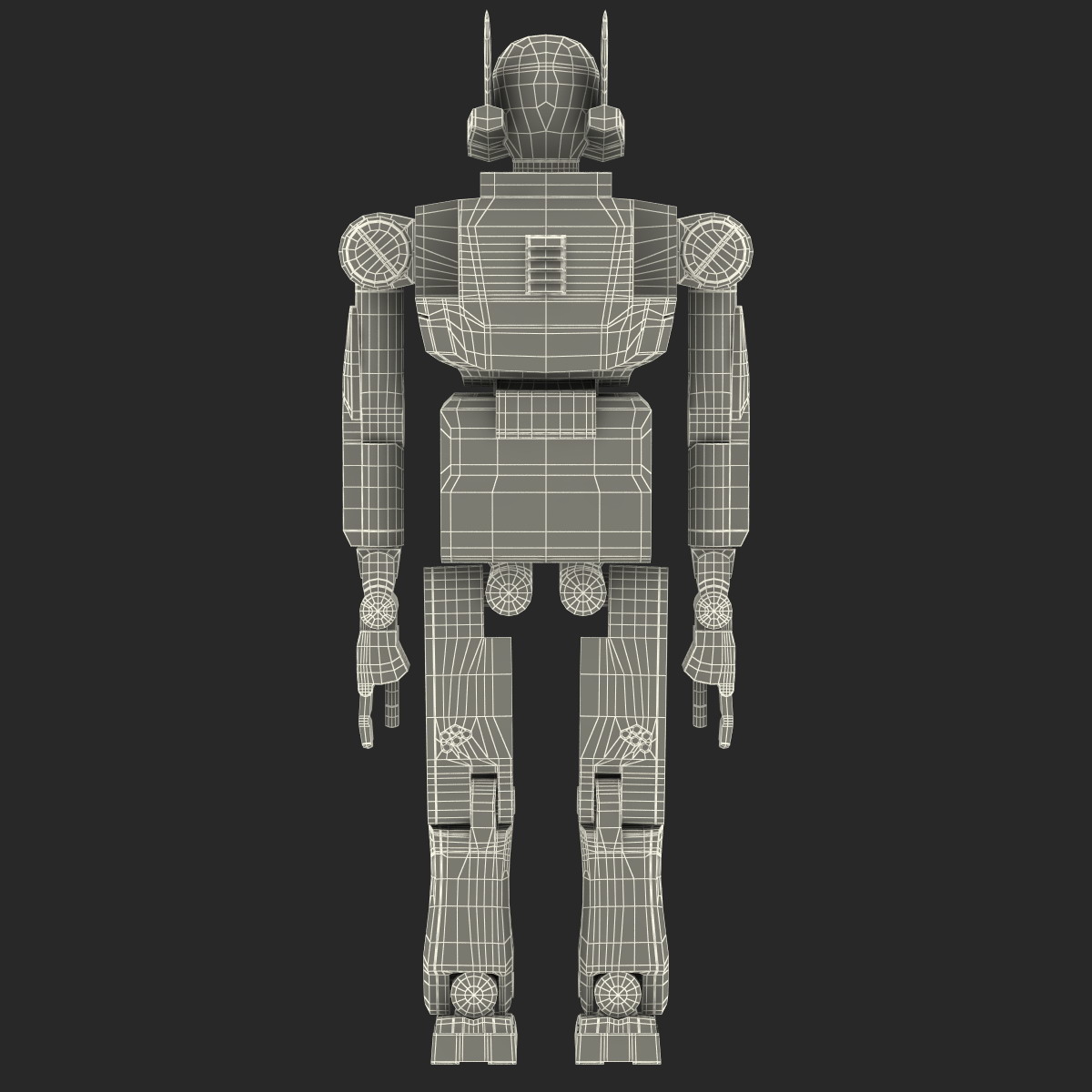 3d model humanoid robot hrp-2 promet