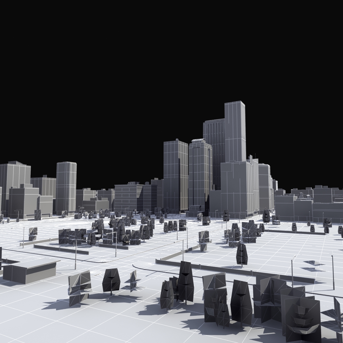 urban city 3d model
