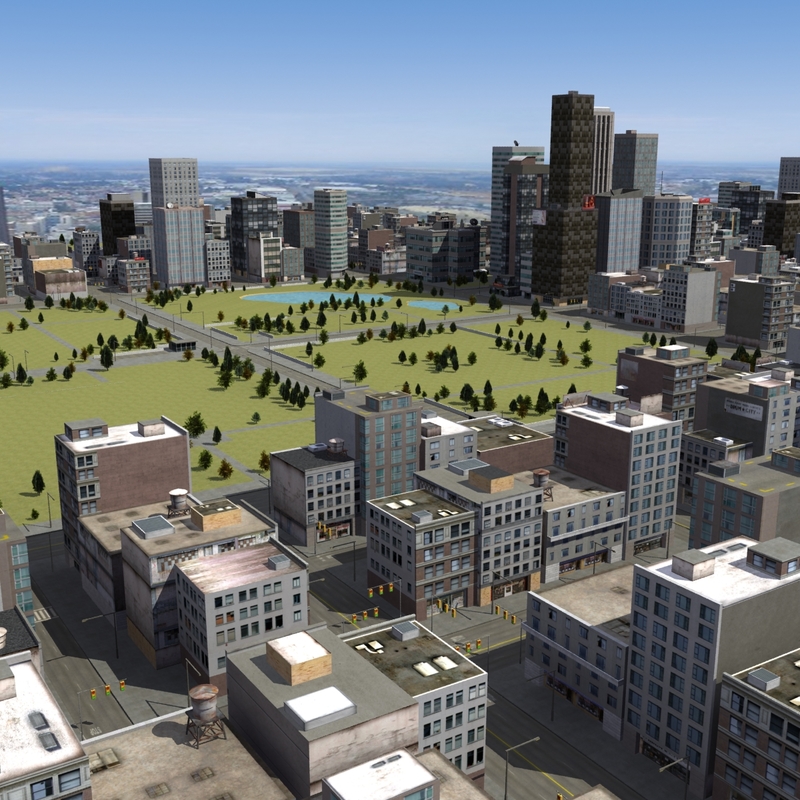 urban city 3d model
