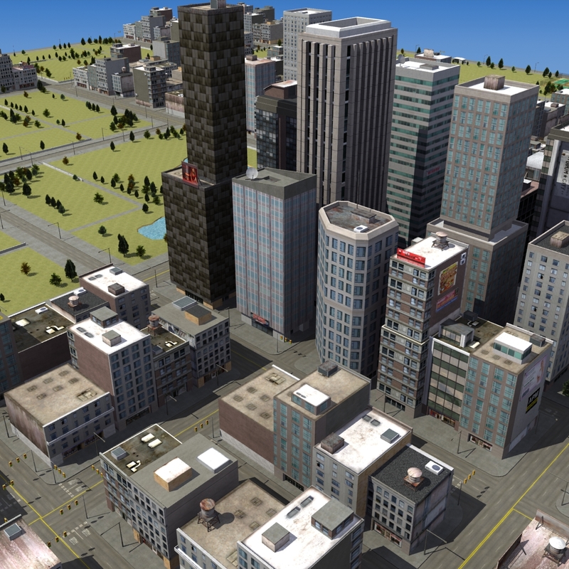 urban city 3d model