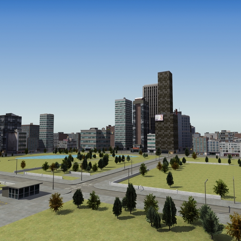 urban city 3d model