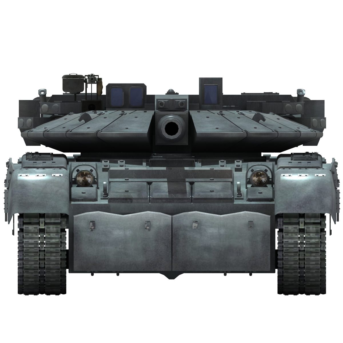 russian battle tank black 3d max
