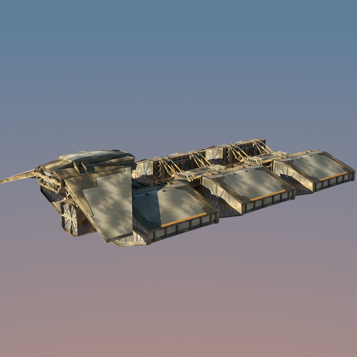 spaceship space 3d model
