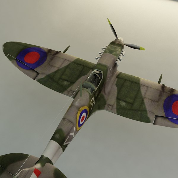 3d spitfire fighter aircraft model