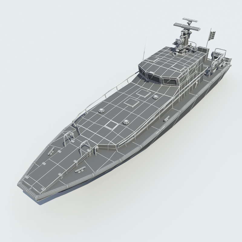 patrol boat interceptor 16 3d max